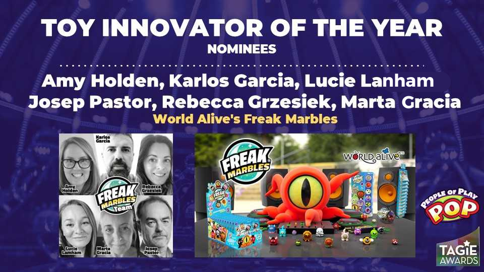 Nominated for the 2023 TAGIE Awards "Toy Innovator of the Year" for Fr ...